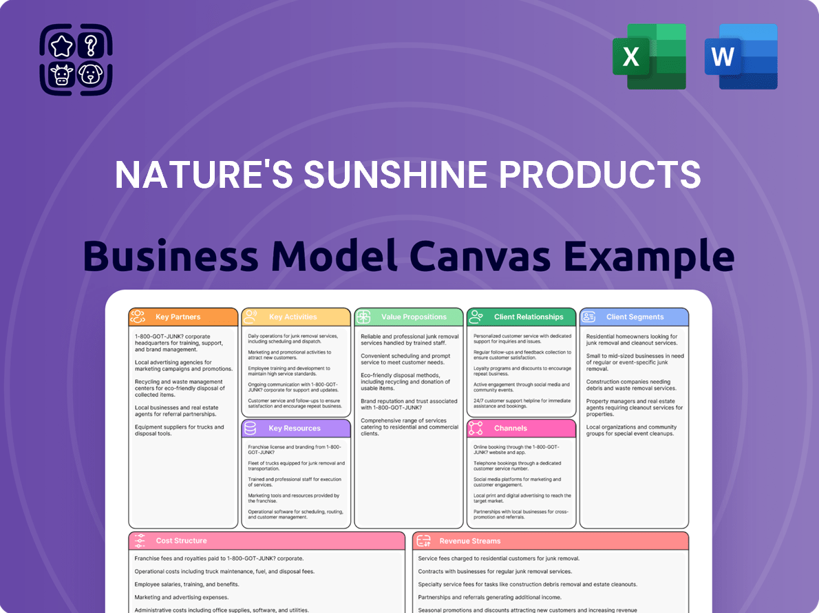 Nature's Sunshine Products: Business Model Canvas – MatrixBCG.com